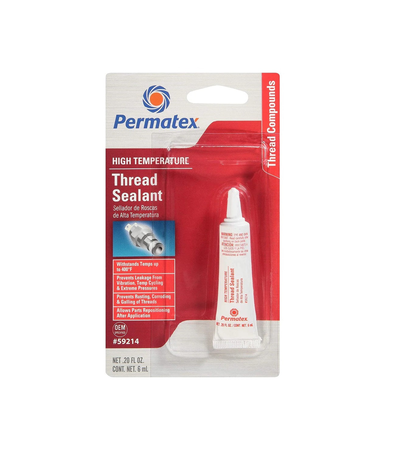 Permatex | High Temperature Thread Sealant - 6ml – Cheqs Performance